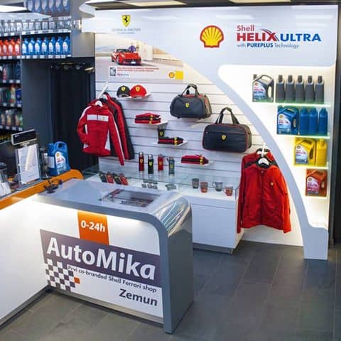Otvorena je prva Shell - Ferrari radnja - Orbico Lubricants Srbija
